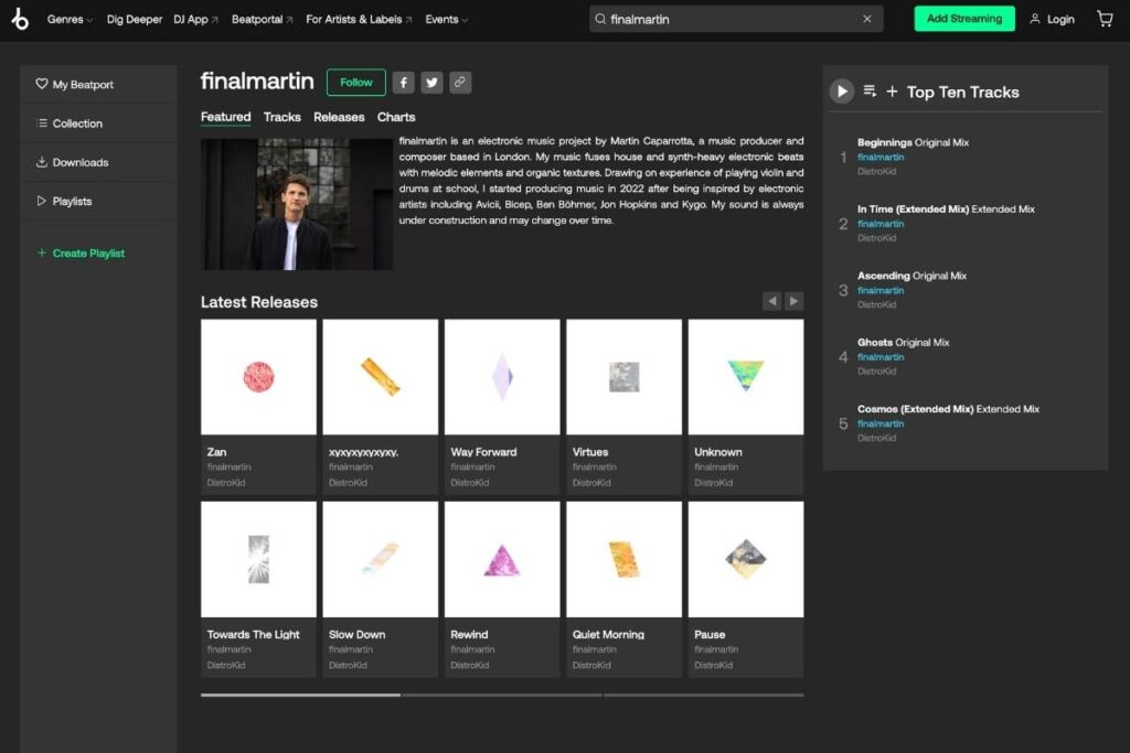 How to get your music on Beatport using DistroKid